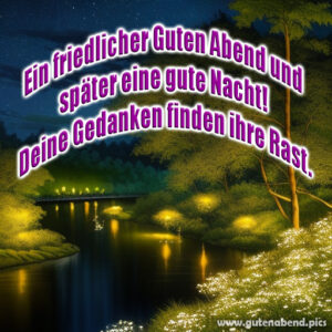 Guten Abend gut Nacht Grüße & Bilder - Guten Abend Pics