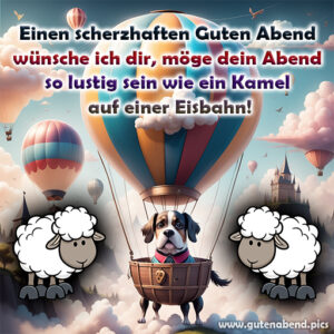 Spannende Guten Abend Gruss Lustig Bild